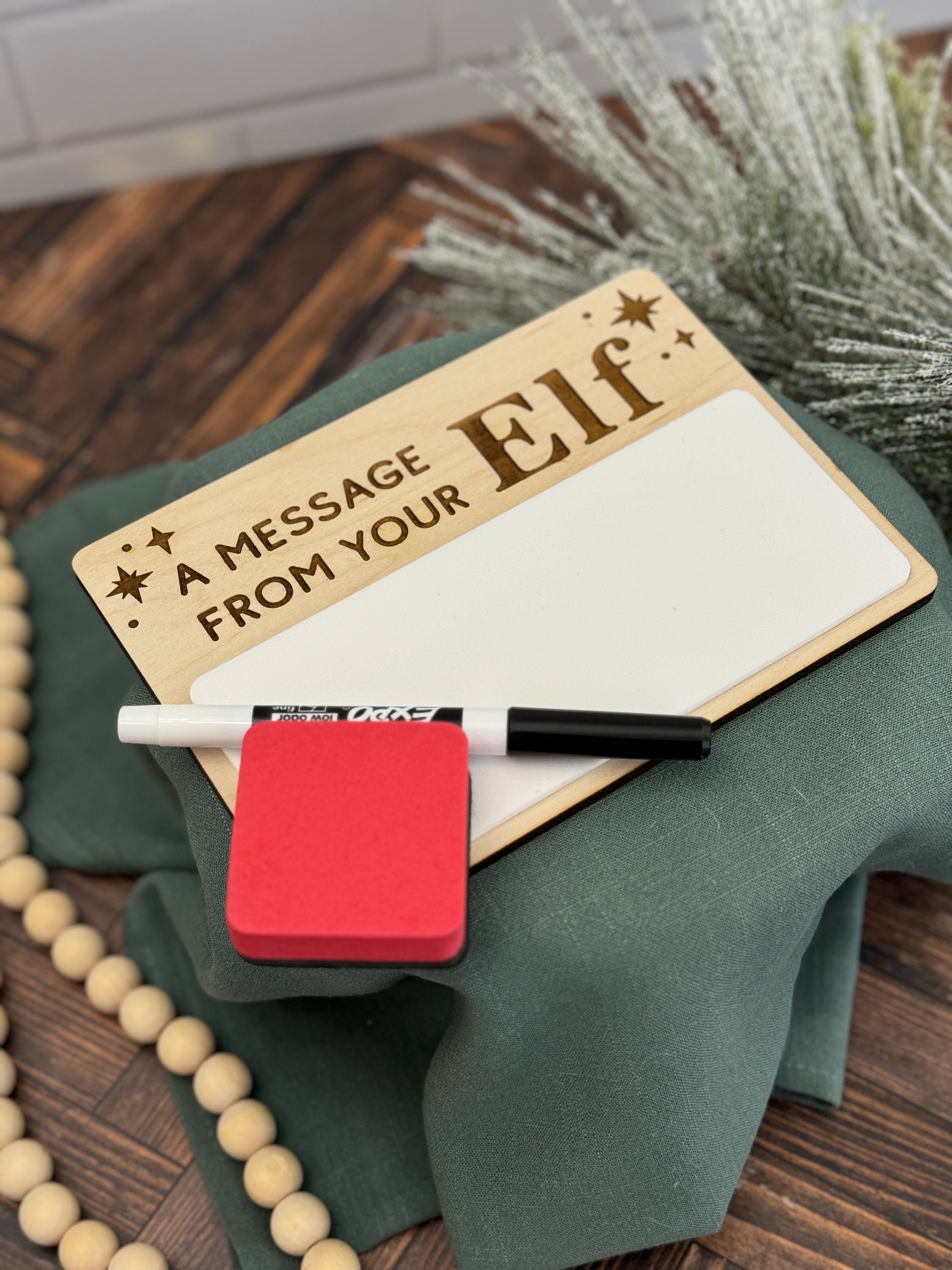 Christmas Elf Message Board | Reusable Elf Message Board | Chrismas Elf ...