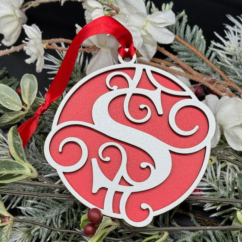 Swirl Monogram - Etsy