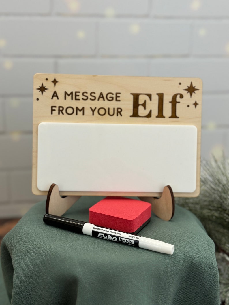Christmas Elf Message Board | Reusable Elf Message Board | Chrismas Elf ...
