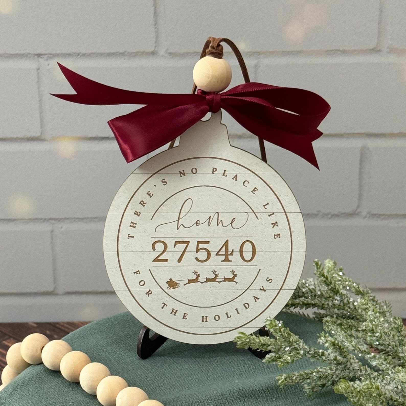 Shiplap Zip Code Ornament | No Place Like Home for the Holidays ...
