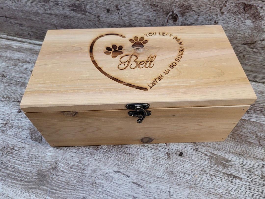 Pet Memory Chest Pet Memory Box -personalized Pet Urn - Pet Memory ...