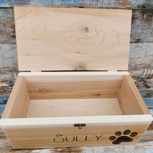 Dog Memorial Box - Pet Keepsake Box - Pet Memorial Pet Urn ...