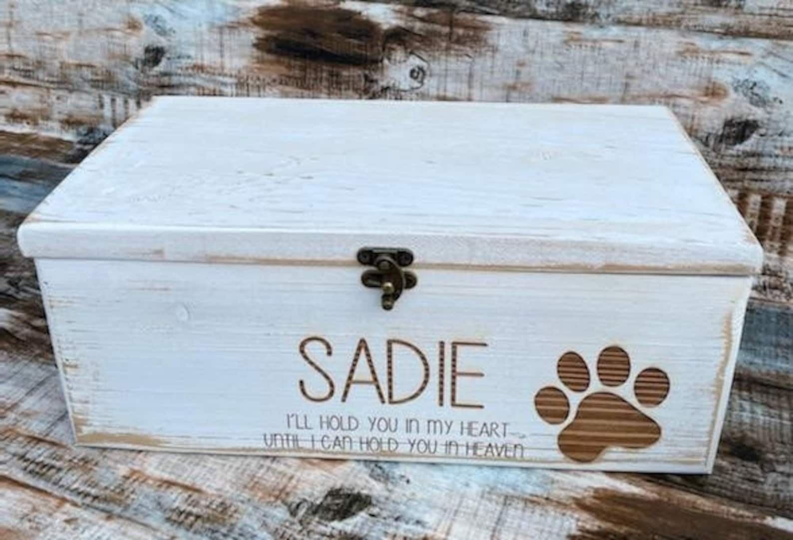 Personalized Pet Urn Pet Memory Chest Pet Memory Box Pet - Etsy