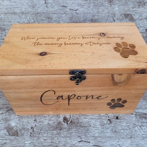 Personalized Pet Memory Box | Dog Memorial Keepsake Box | Pet Loss Gift ...