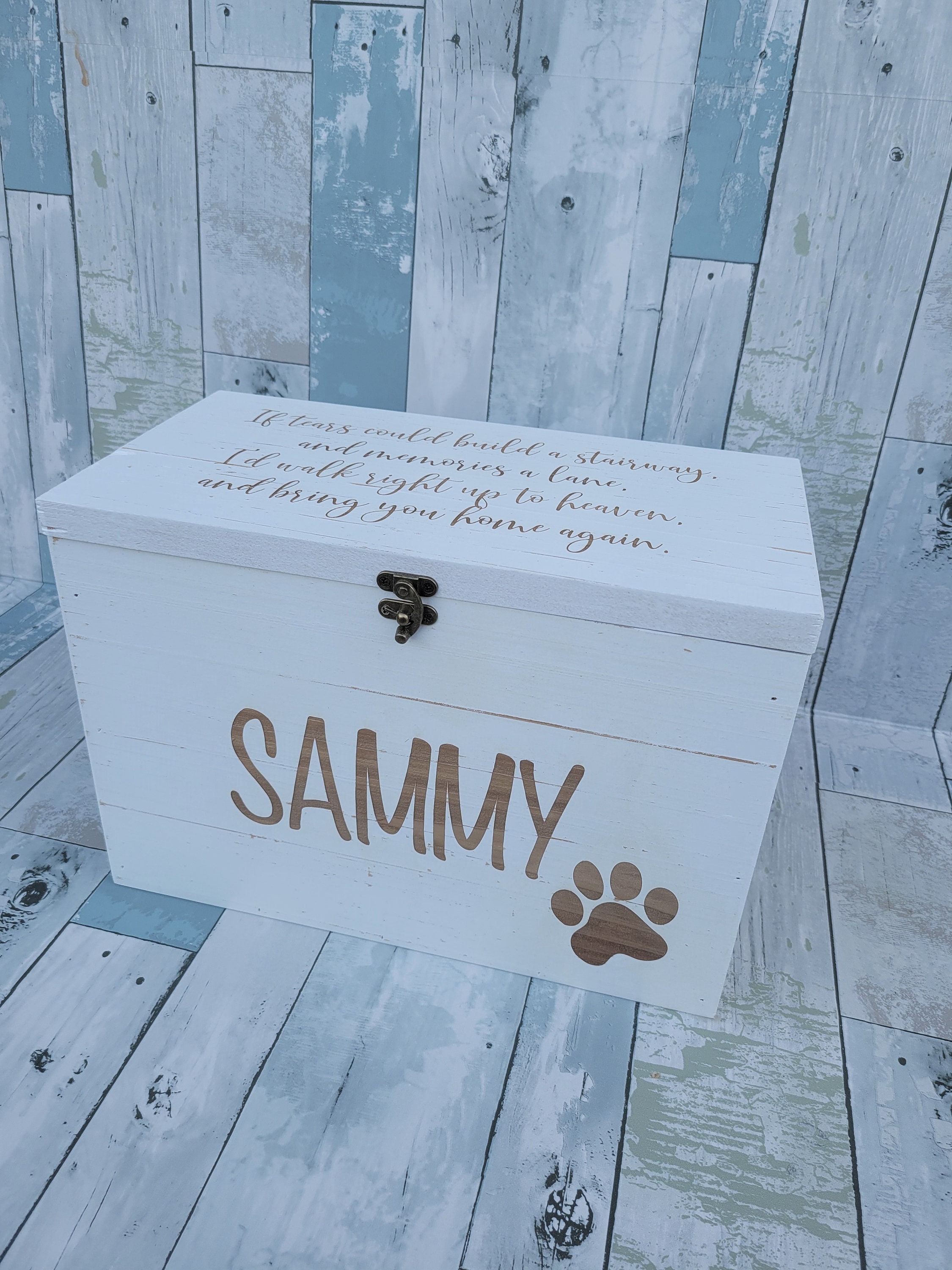Pet Memory Chest Pet Memory Box personalized Pet Urn Pet | Etsy
