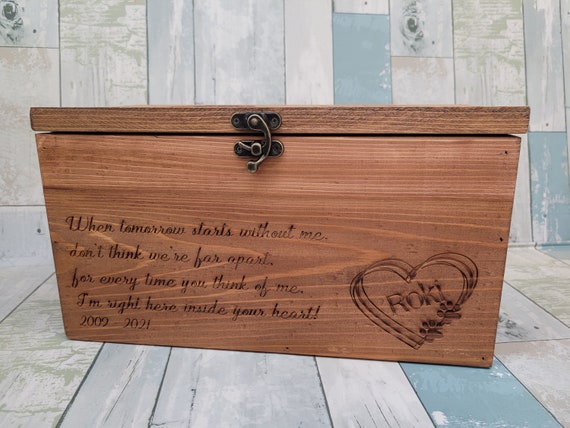 Pet Memory Chest Pet Memory Box personalized Pet Urn Pet | Etsy