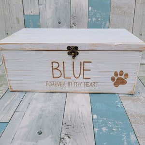 Personalized Pet Urn Pet Memory Chest Pet Memory Box Pet Keepsake Box ...
