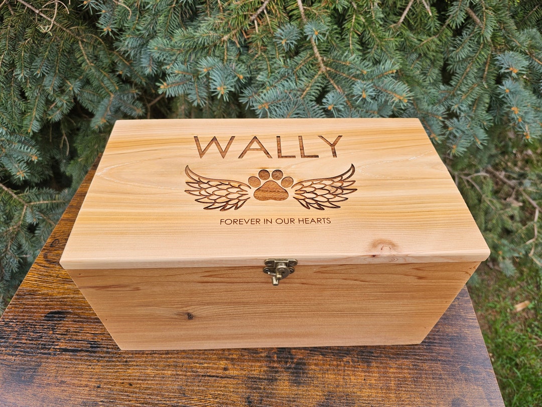 Pet Memory Box -pet Keepsake Box -pet Memorial Pet Urn -personalized ...