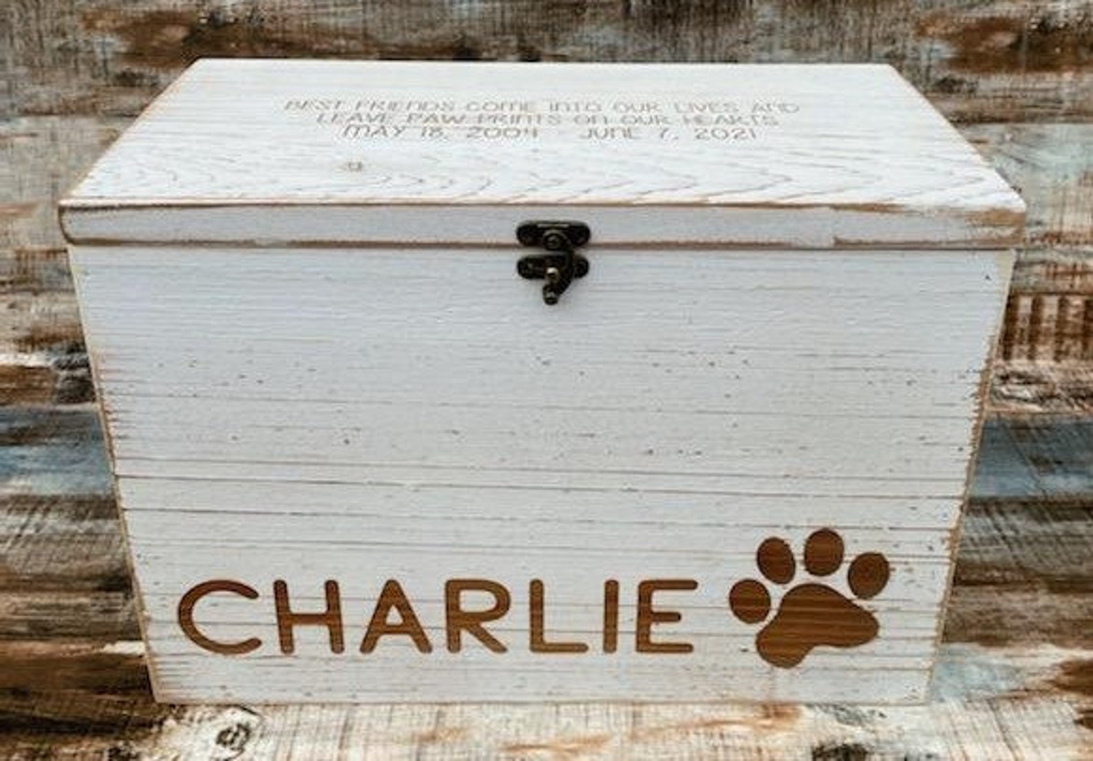 Pet Keepsake Box pet Memorial Pet Urn personalized Pet Urn - Etsy