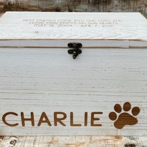 Cat Keepsake Box Cat Memorial Pet Urn personalized Pet Urn - Etsy