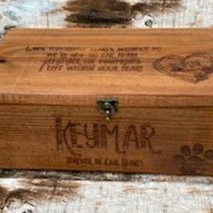 Pet Memory Keepsake Box Personalized for Your Loved One Personalized ...
