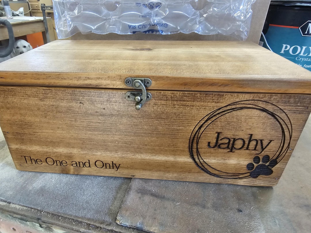 Pet Memory Box - Pet Keepsake Box - Pet Memorial Pet Urn -personalized ...