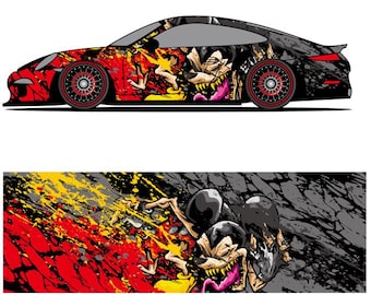 Vehicle Wrap Design Printable Custom Car Graphics Unique Car Decal Art ...