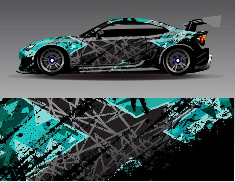 Vehicle Wrap Design - Custom Car Graphics - Racing Car Decal ...