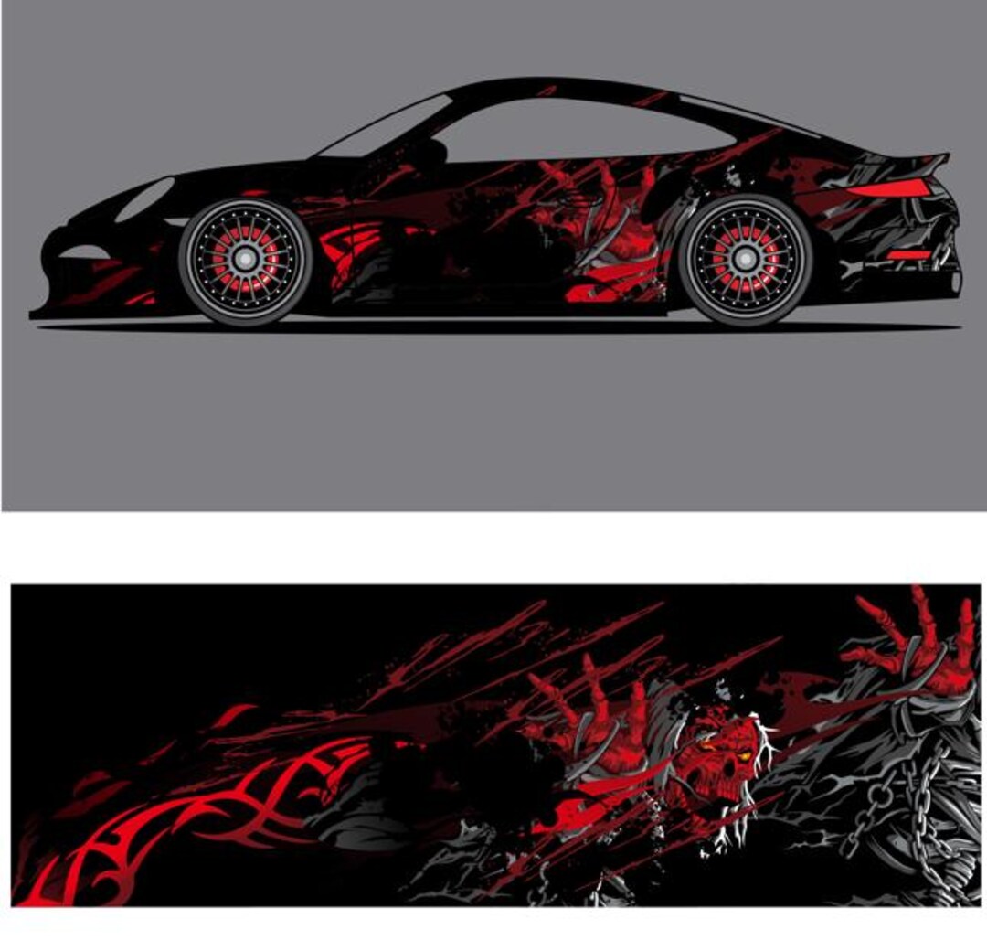Digital Vehicle Wrap Design - for Sports Cars - Etsy
