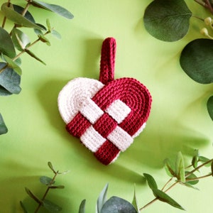 Woven Christmas Hearts, Traditional Danish Hearts, Crochet Pattern ...
