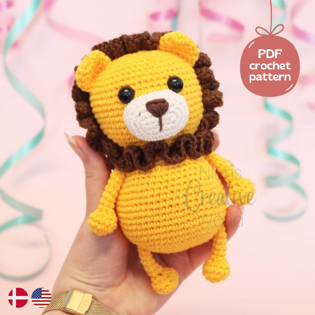 Leo the Lion, Amigurumi Crochet Pattern, Instant Digital Download - Etsy