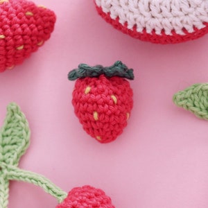 Red Fruits and Berries, Crochet Pattern Bundle, Watermelon, Apple ...