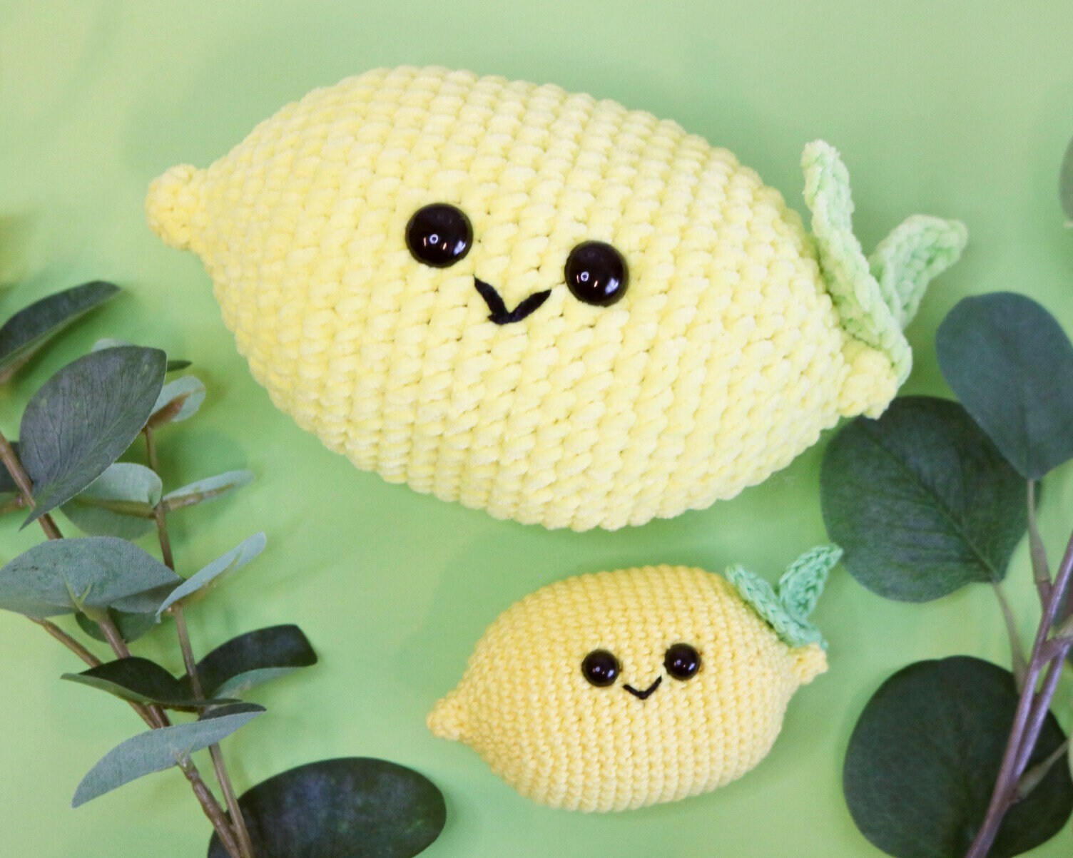 Lenny the Happy Lemon Plushie Amigurumi Crochet Pattern - Etsy
