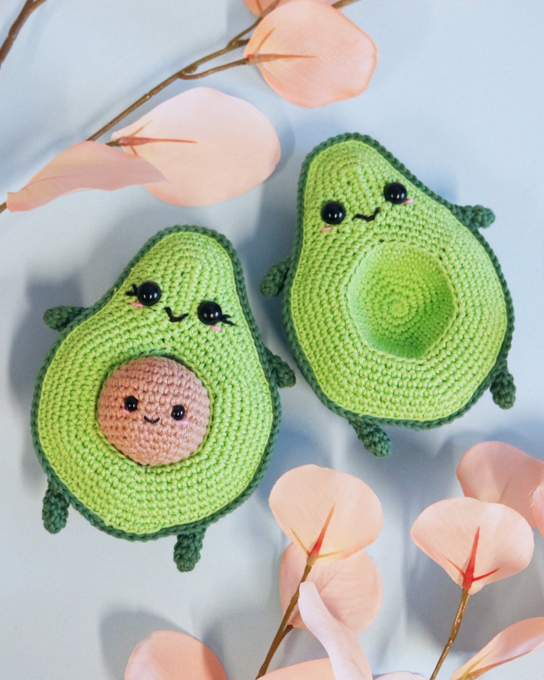 Avocado Family, Amigurumi Crochet Pattern, Digital Download - Etsy