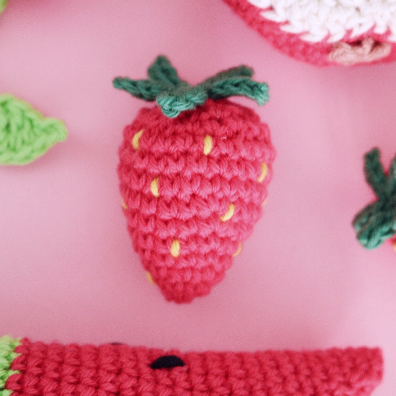 Red Fruits and Berries, Crochet Pattern Bundle, Watermelon, Apple ...