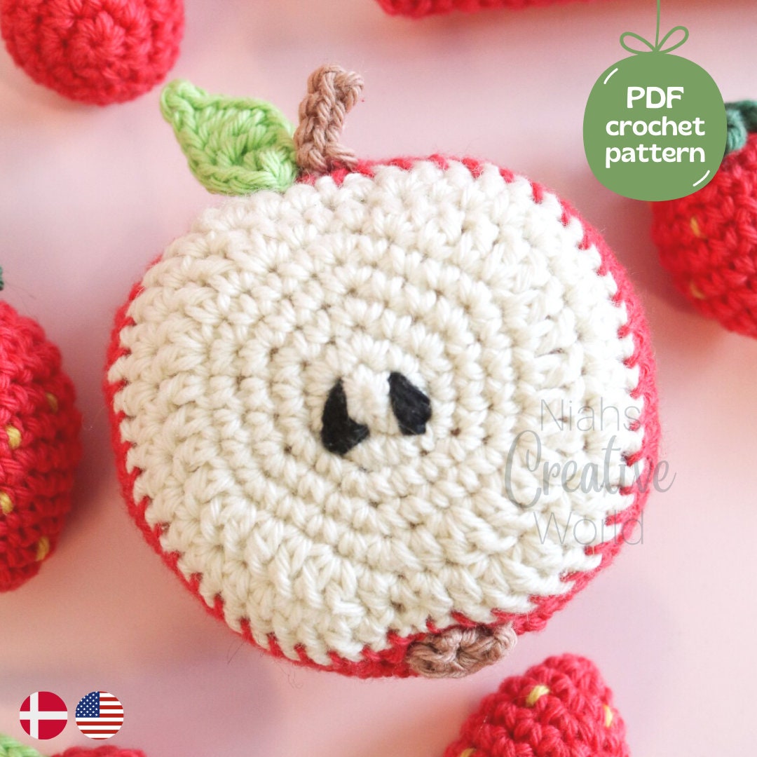 Apple, Crochet Pattern, Digital Download - Etsy