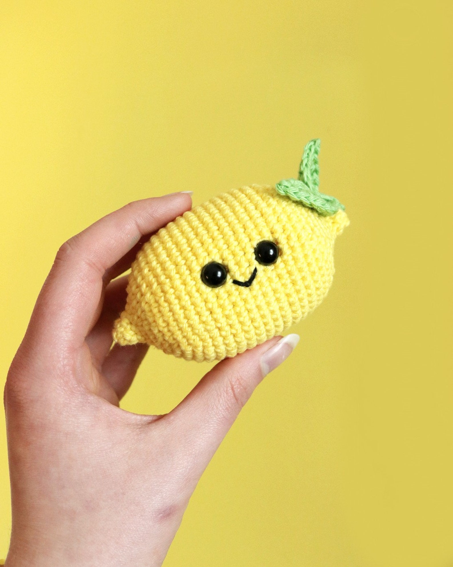Lenny the Happy Lemon, Plushie, Amigurumi Crochet Pattern, Digital ...