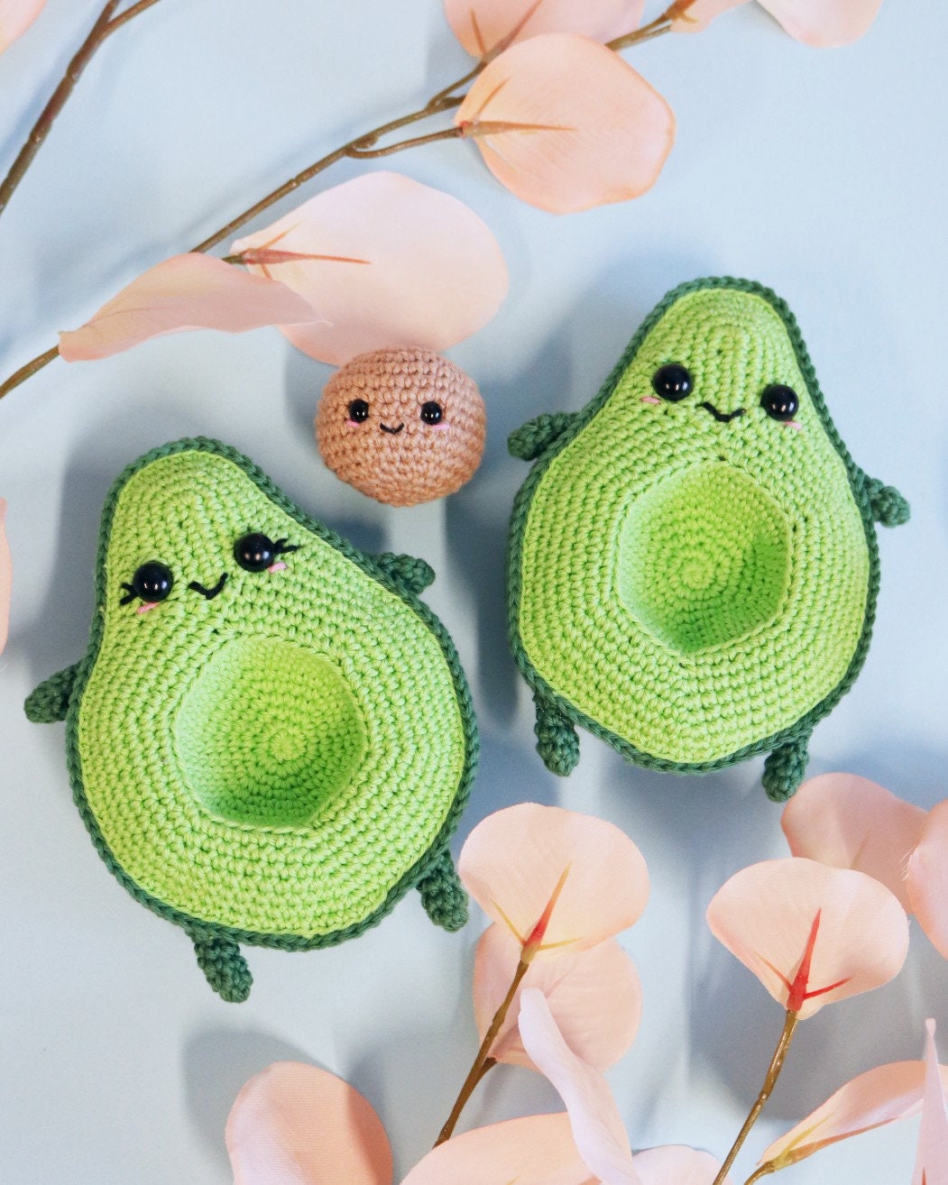 Avocado Family Amigurumi Crochet Pattern Digital Download - Etsy