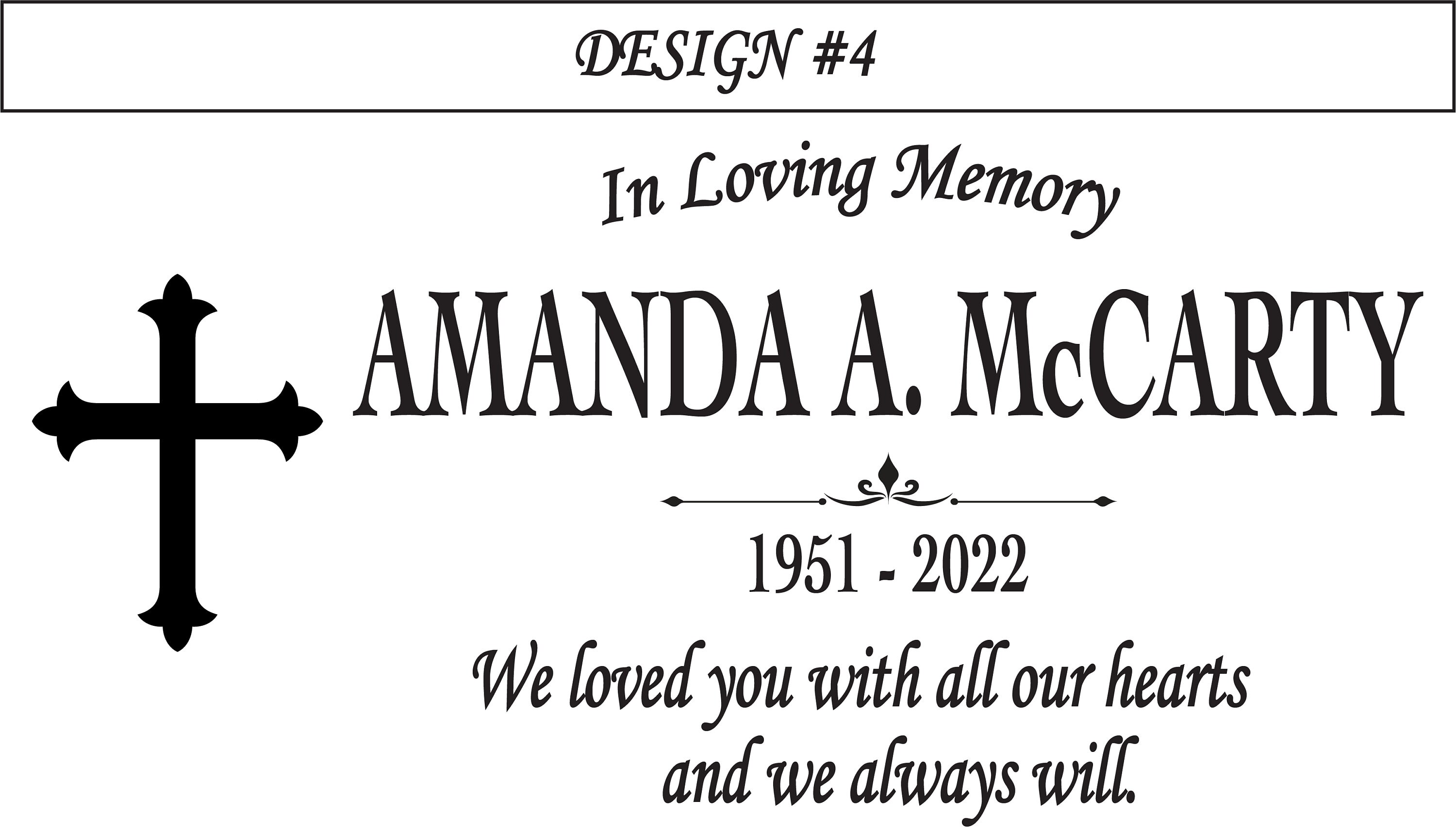 Memorial Stone Gray Slate for Mom Dad, Personalized in Loving Memory ...