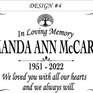 Memorial Stone, Custom in Loving Memory Stone, Memorial Plaque ...