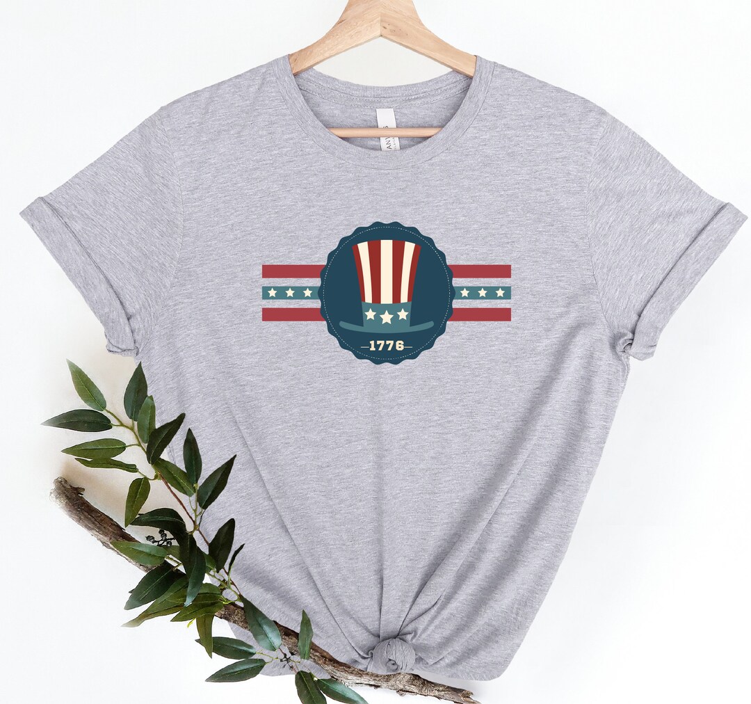 Retro 1776 Shirt, Vintage 4th of July Shirts, USA 1776 Tshirt, Retro ...