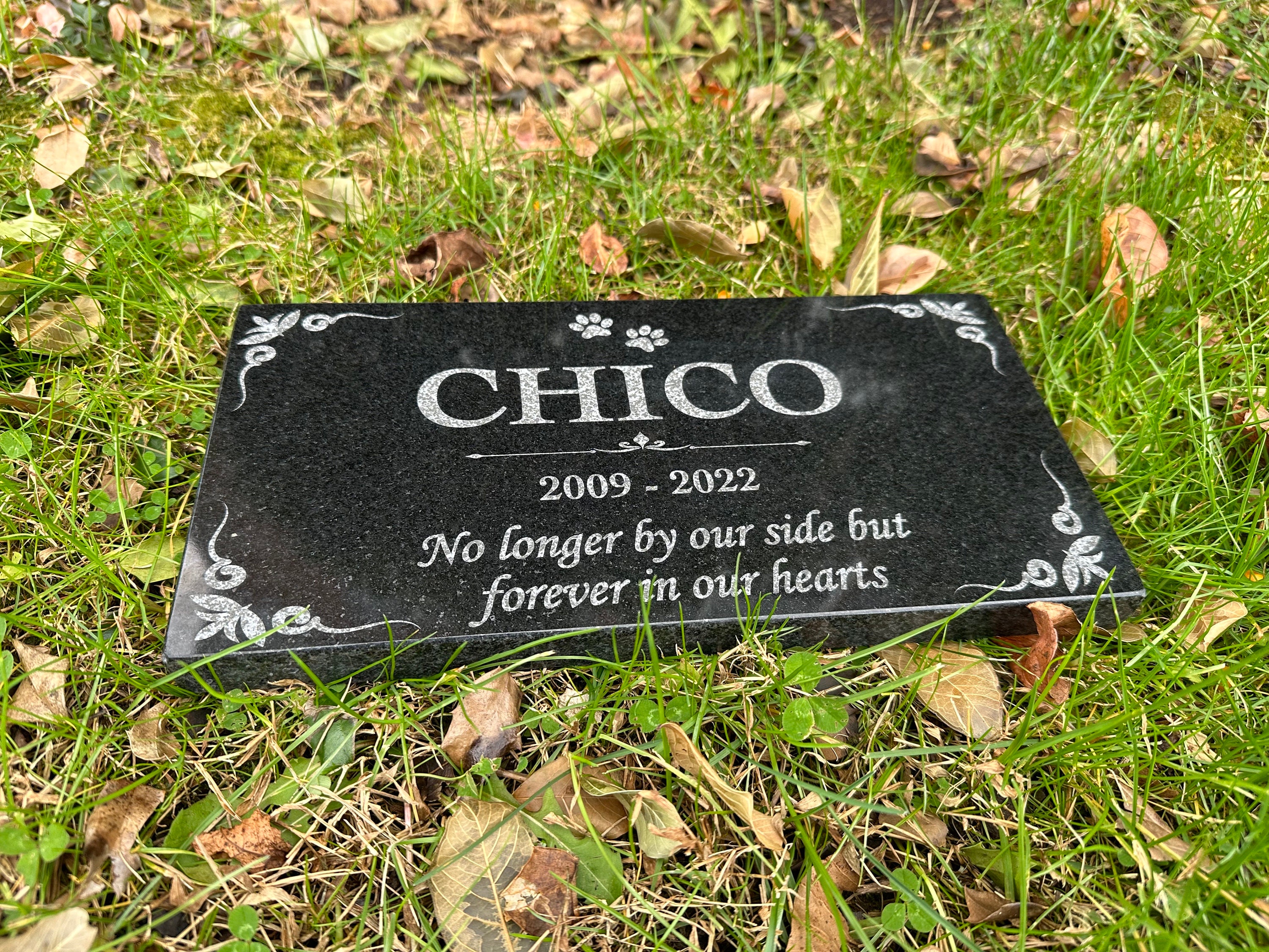 Custom Pet Grave Marker, Memorial Stone for Dog , Personalized Engraved ...