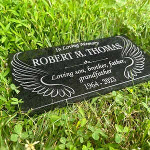Custom Memorial Stone Angel Jesus Christ Personalized Garden Angels God ...