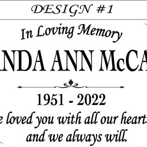 Memorial Stone, Custom in Loving Memory Stone, Memorial Plaque ...