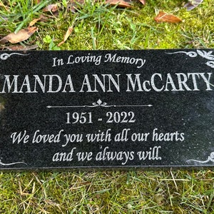 Memorial Stone, Custom in Loving Memory Stone, Memorial Plaque ...