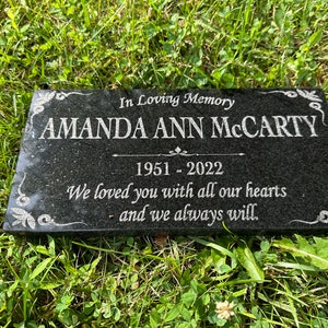 Memorial Stone, Custom in Loving Memory Stone, Memorial Plaque ...
