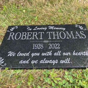 Memorial Stone for Mom Dad, Personalized in Loving Memory Memorial ...