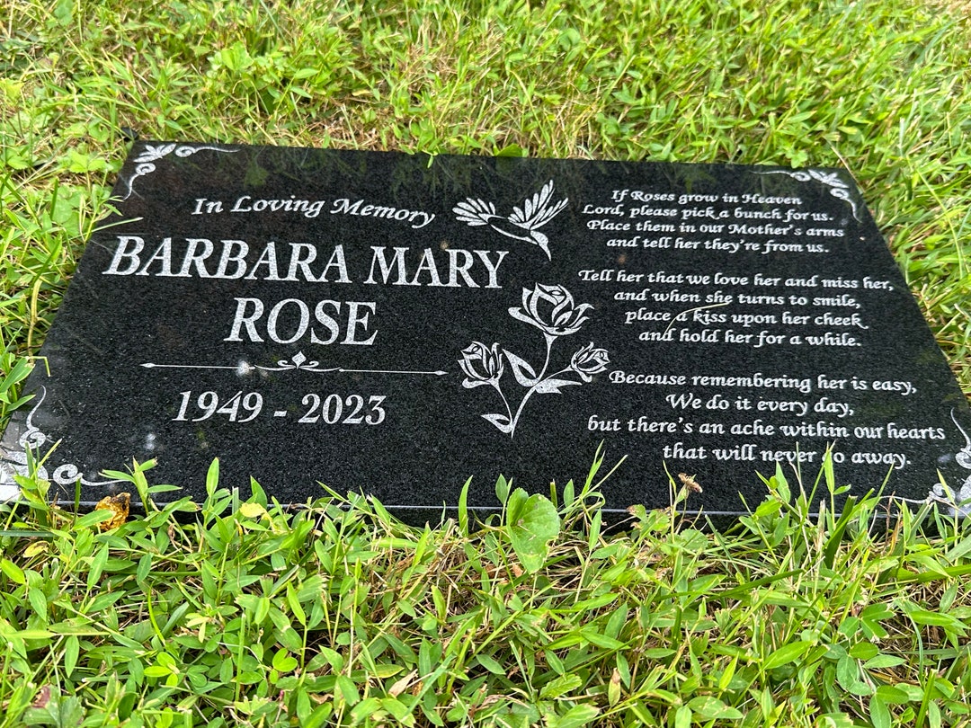 Custom Memorial Stone, Personalized in Loving Memory Memorial Stone ...