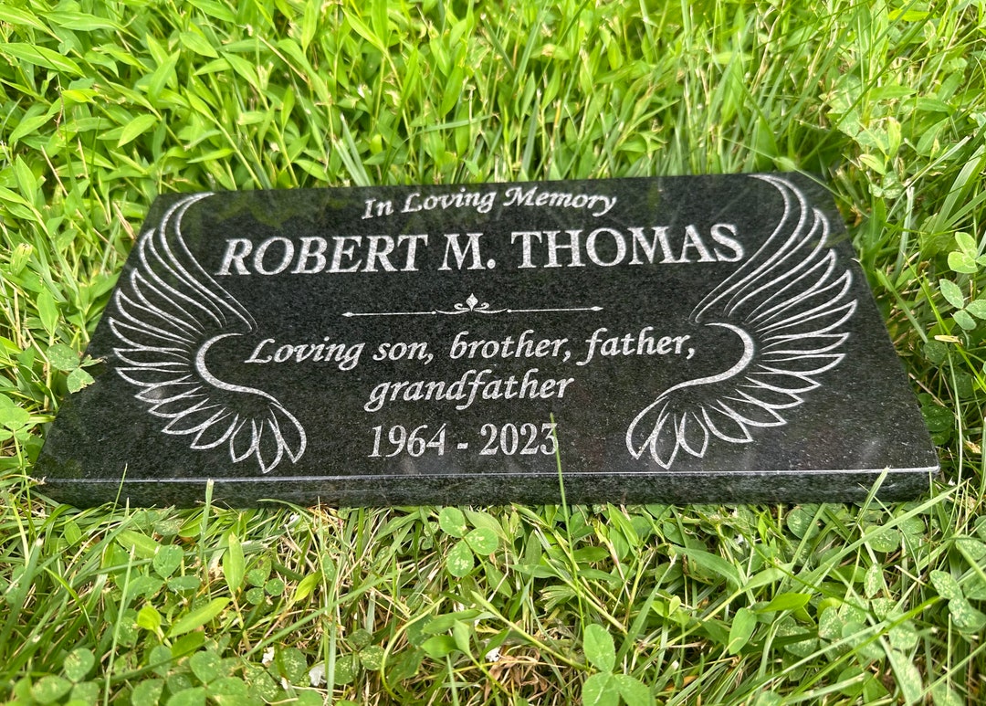 Custom Memorial Stone Angel Jesus Christ Personalized Garden Angels God ...