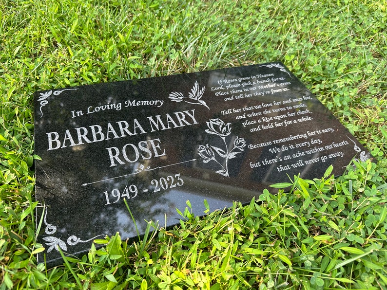 Custom Memorial Stone, Personalized in Loving Memory Memorial Stone ...