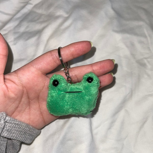 Frog Plush Keychain - Etsy