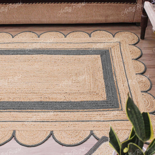 Scalloped Rug - Etsy