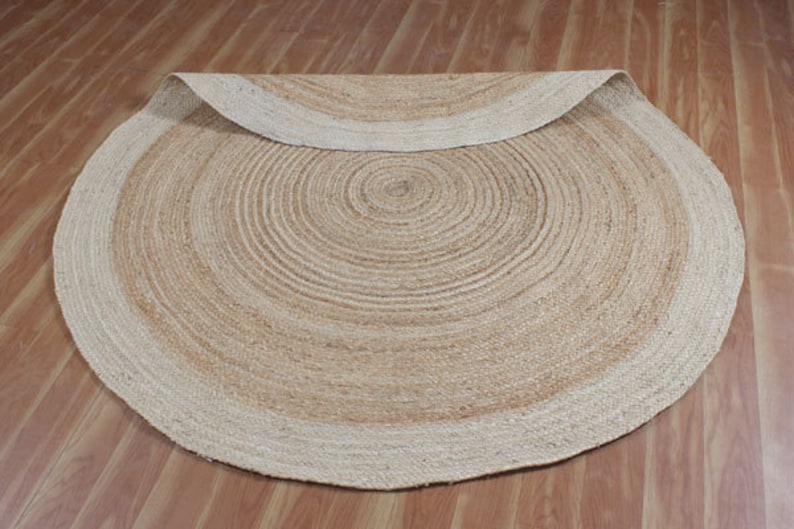 4x4 6x6 8x8 Ft. Natural Hand Made Jute Round Rug Bohemain Jute Rug ...