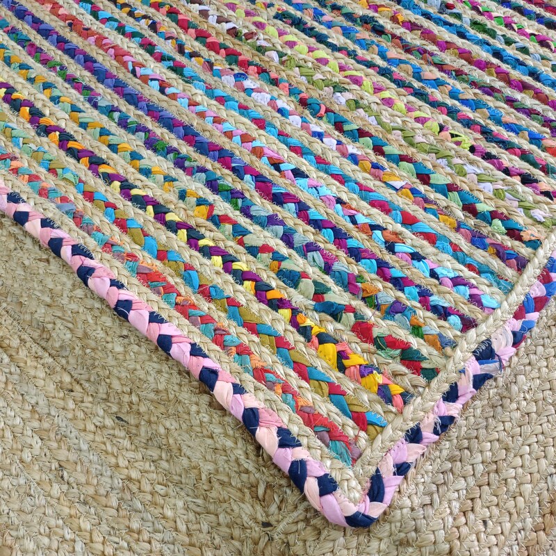 Colorful Braided Rug - Etsy