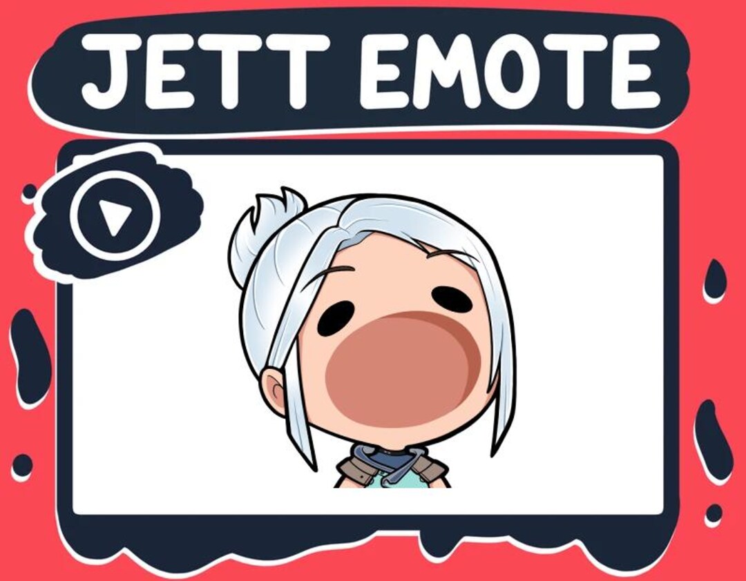 Animated Pop Jett Emote for Twitch/ Discord/youtube/facebook - Etsy