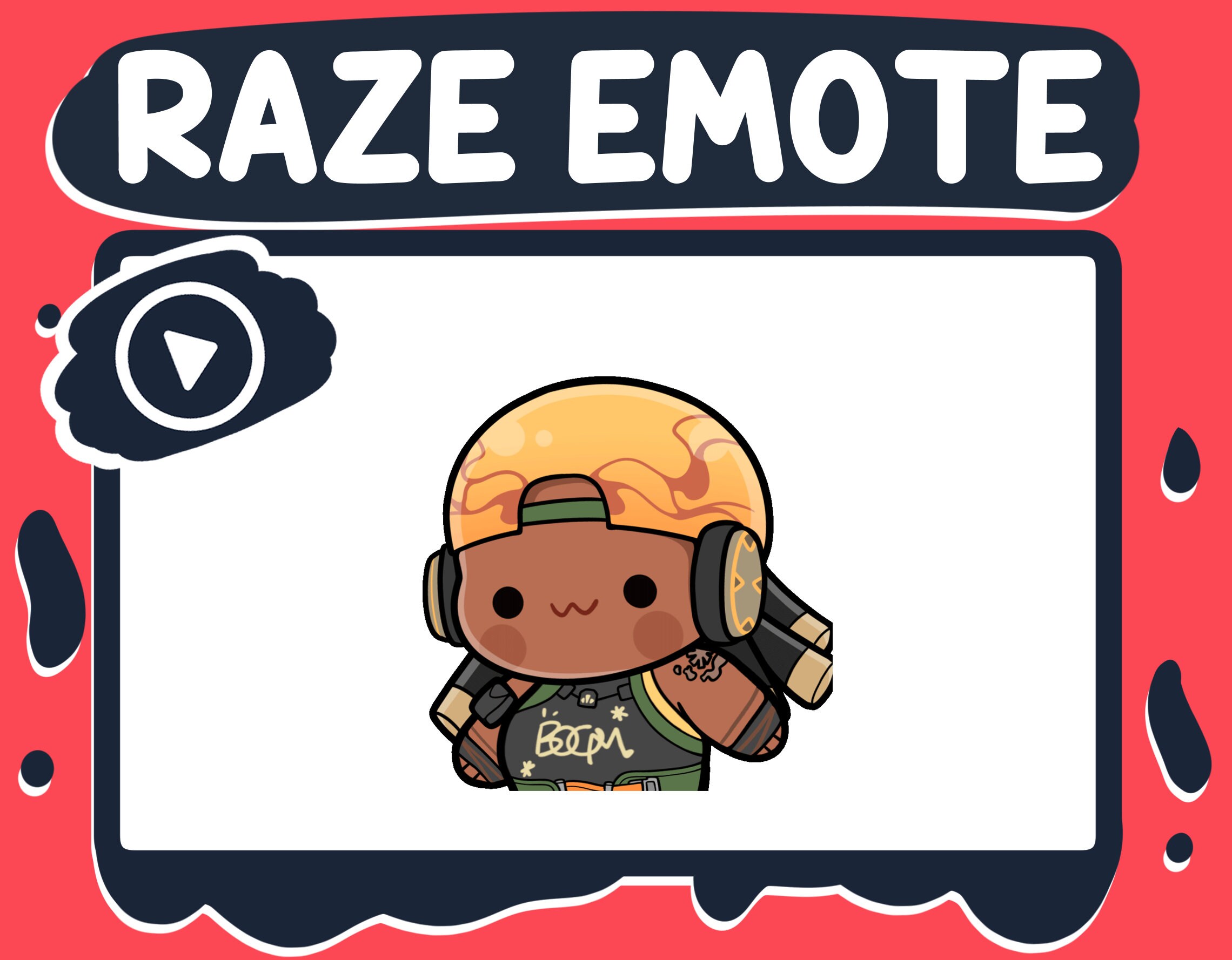 Raze animated emotes - Etsy México