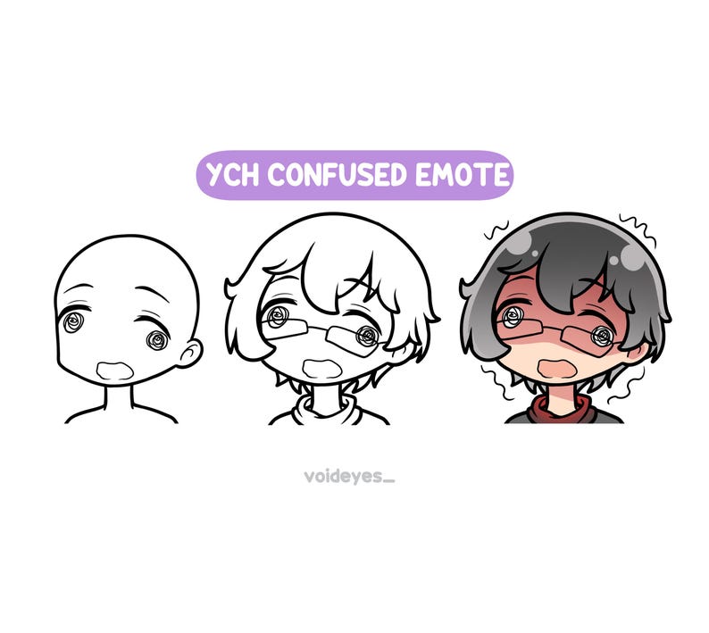 YCH CONFUSED EMOTE - Etsy