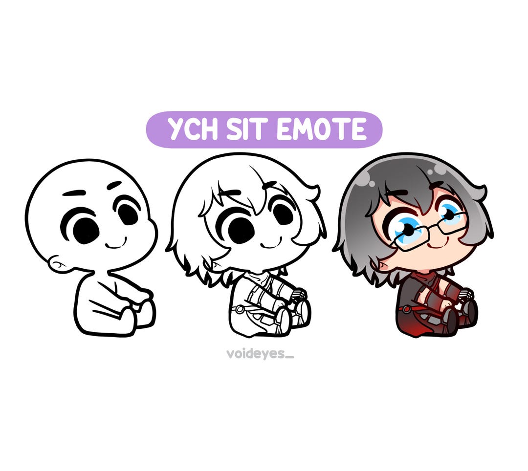 YCH SIT EMOTE - Etsy