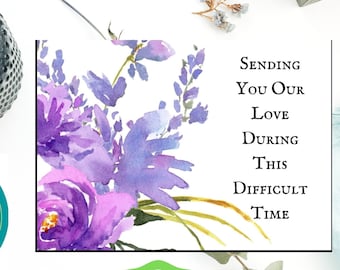 Difficult Time Card - Etsy