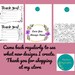 Thank You Card, Gratitude Card, Printable Card, Blank Card, Digital ...